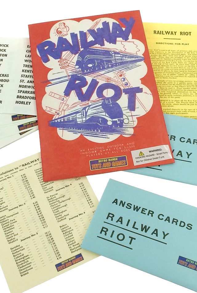 Railway Riot English Party Game : UK 1950 : Racing Train Stations – Pop ...