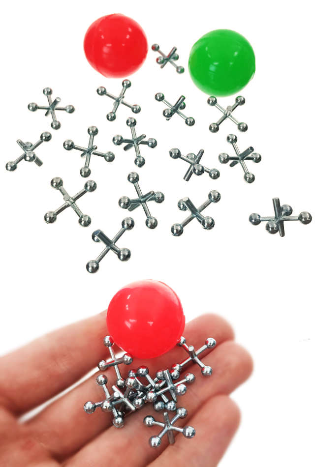 Double Jax Game : Jacks with 2 Balls : Classic Playground Game – Pop ...