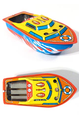 Colorful Pop Pop Boat: Classic Tin Toy – Pop Top Toys