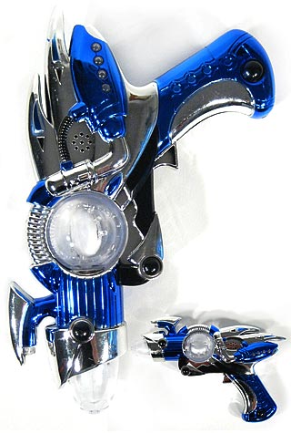 Blue Space Gun : Spinning Atomic Alien Ray Gun : Electric Plastic – Pop ...