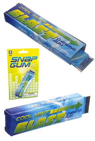 Snap Gum Prank : Practical Joke : Snappimint : Finger Trap – Pop Top Toys