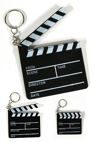 Hollywood Movie Clapboard Keychain : 1920 Director : Black Clap Board ...