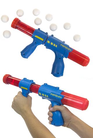 Pop Shot Ball Shooter : Blue Red Plastic : 9 Balls : Ja-Ru Toys – Pop ...