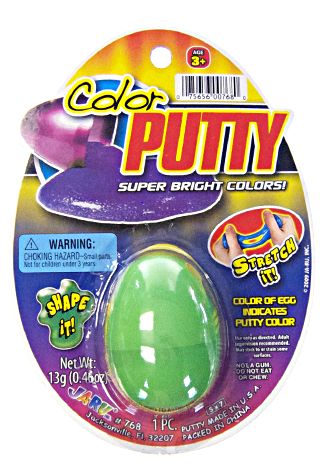 Play Putty Green : Classic Egg : Silly Putty Bright Green : Solid ...